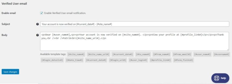 How to Configure User Verification Emails? - UsersWP Documentation