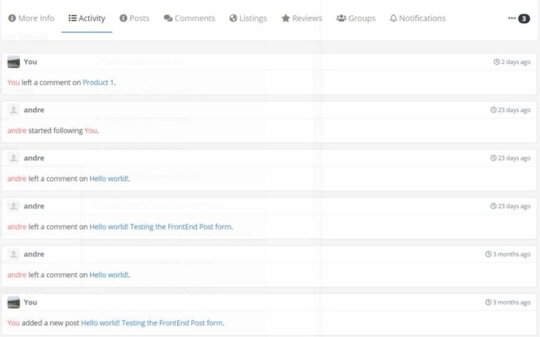 Activity Setup Guide - UsersWP Documentation